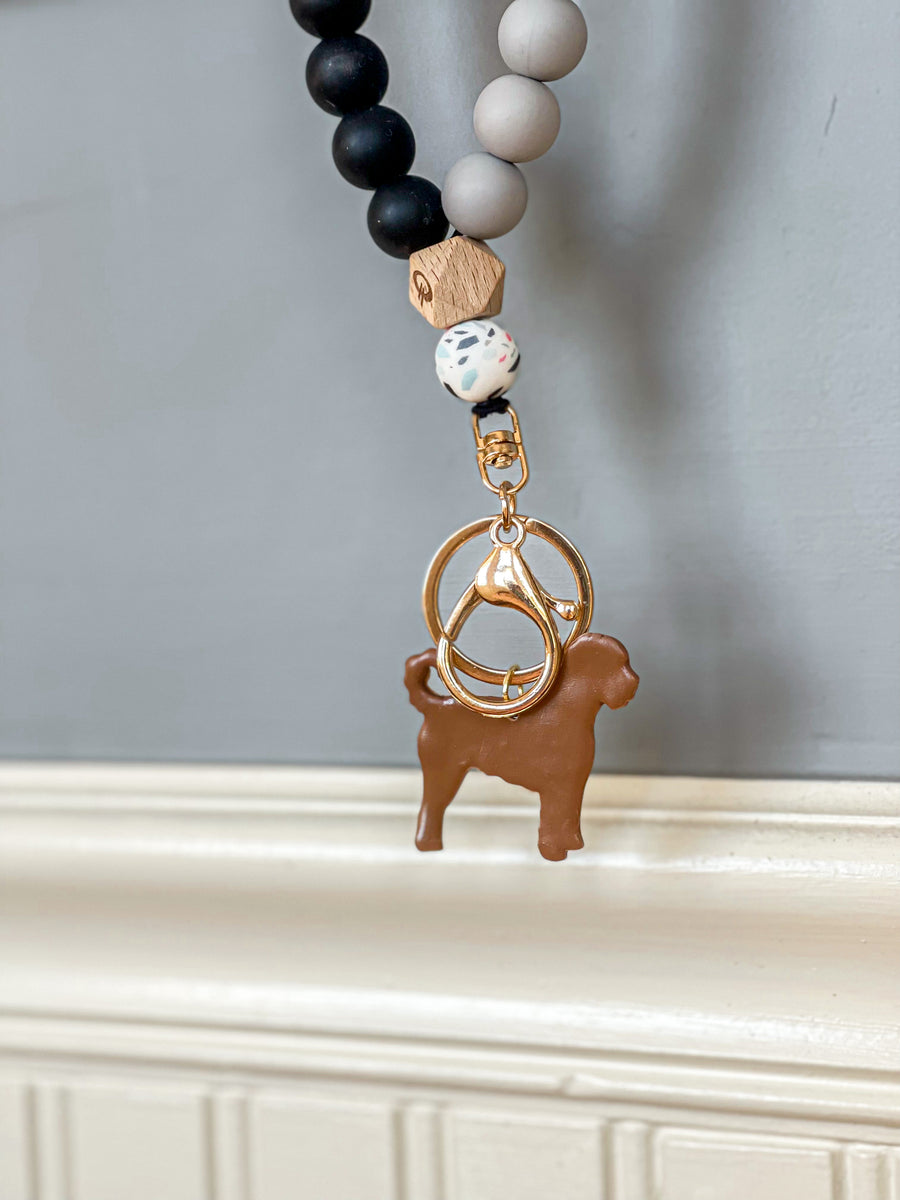 DAINTY DOOD KEYCHAIN - White Multi – DOOD MOOD CO.